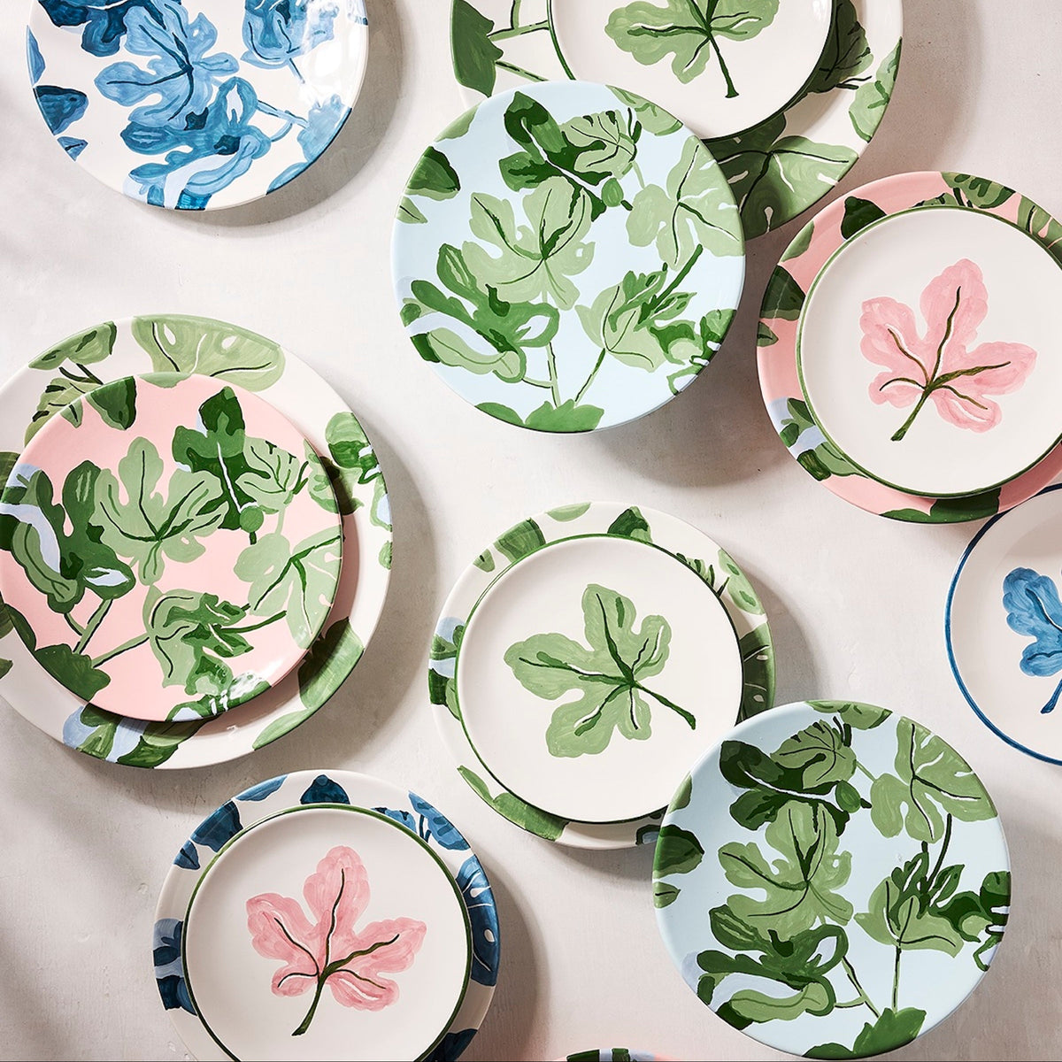Peter Dunham + Hudson Grace Hand-Painted Pink Fig Appetizer Plate ...