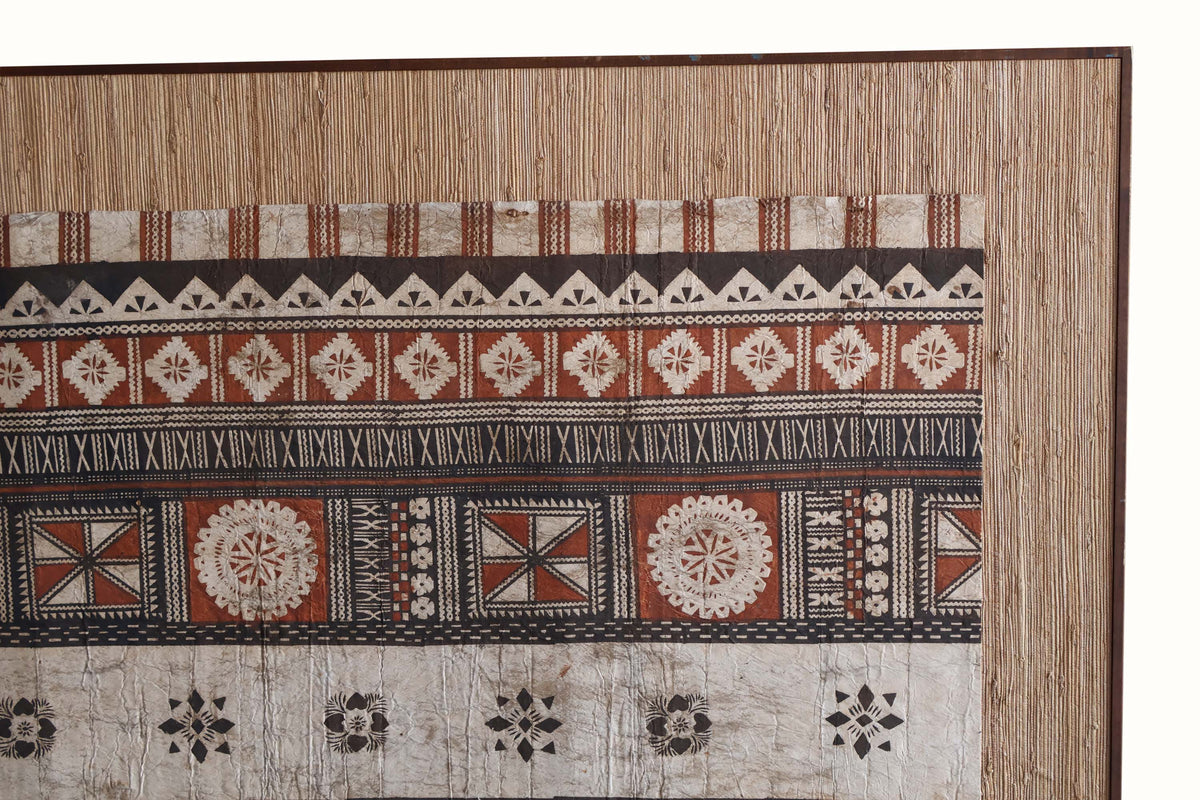 Mounted and Framed Polynesian Tapa Cloth – Hollywood At Home