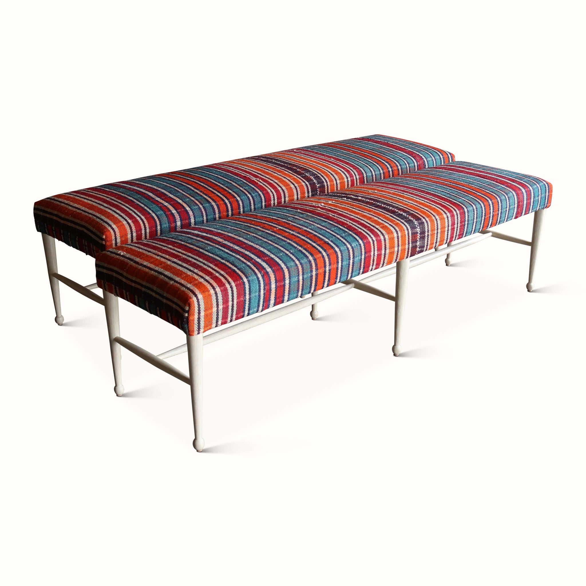 Madison Bench in a Vintage Persian Jajim Kilim – Hollywood At Home