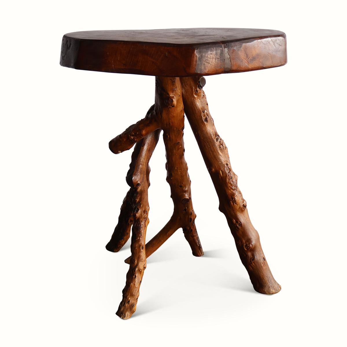 Rustic Live Edge Side Table – Hollywood At Home