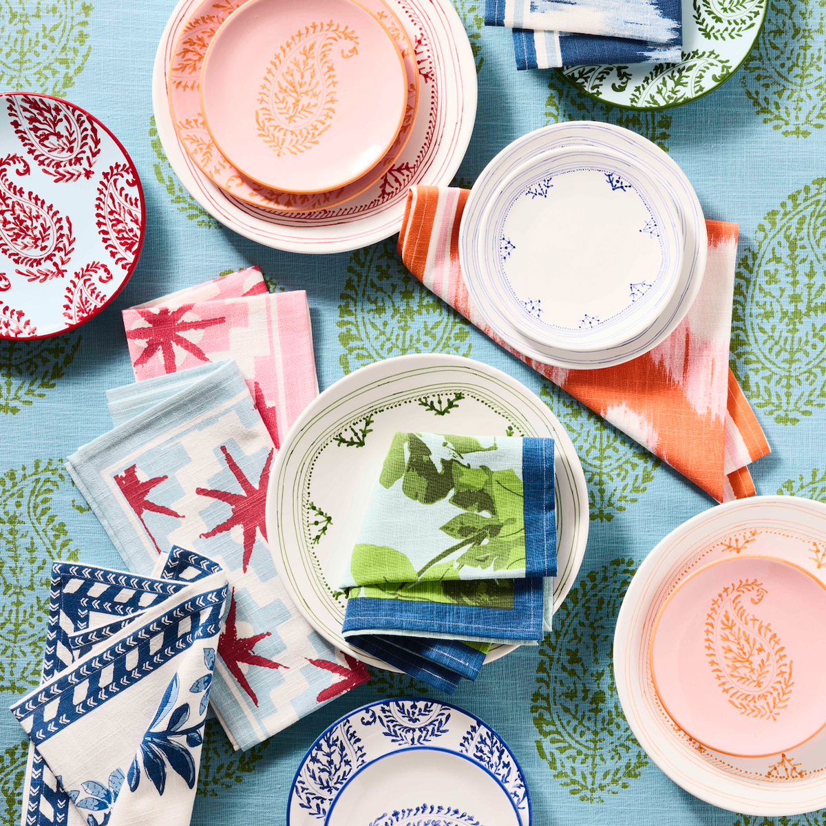 Peter Dunham + Hudson Grace Blue Starburst Printed Napkin – Hollywood ...