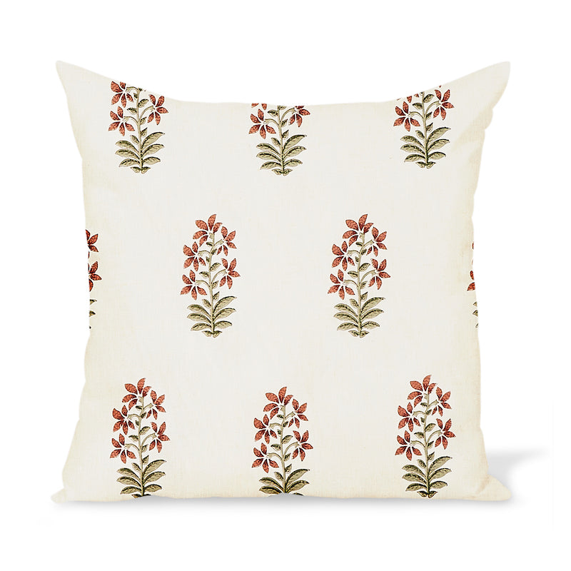 Peter Dunham Textiles Udaipur in Red Pillow – Hollywood At Home