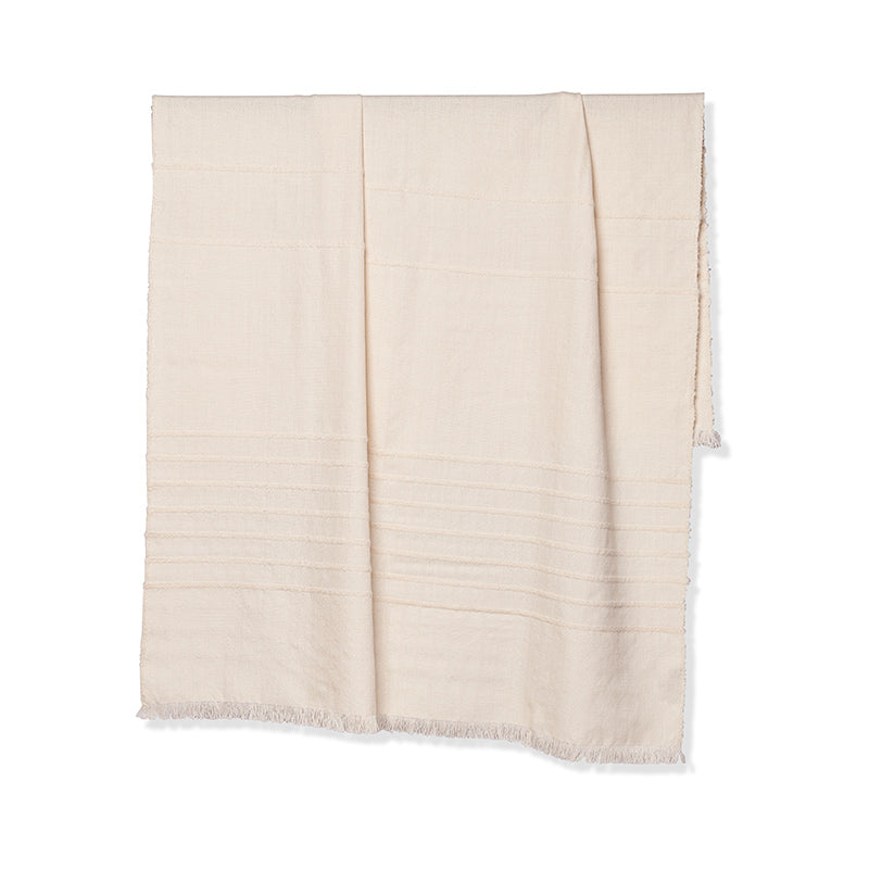 Manta in All White Alpaca Bedcover and Throw – Hollywood At Home